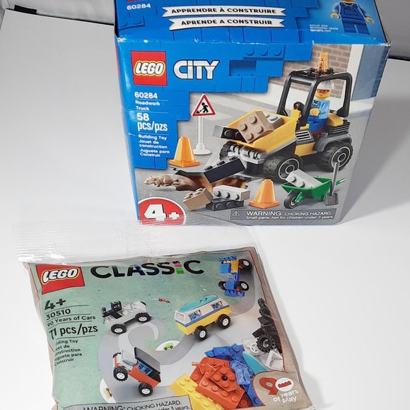 Lego | Toys | Lego City Roadworks Truck 6282 Lego Classic 90 Years Of ...